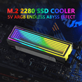 M.2 ARGB Computer Radiator 2280 SSD M2 Radiator PC RGB M.2 Nvme Cooler ...