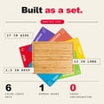 Board Set With 6 Color Coded Mats Food Icons Non Slip Easy Clean ...