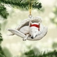 Angel Dog Car Ornament Shatterproof Acrylic Christmas Tree Decoration ...