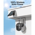 Cameras Outdoor Solar, 4MP 360? View Outdoor Camera, Night Vision with ...