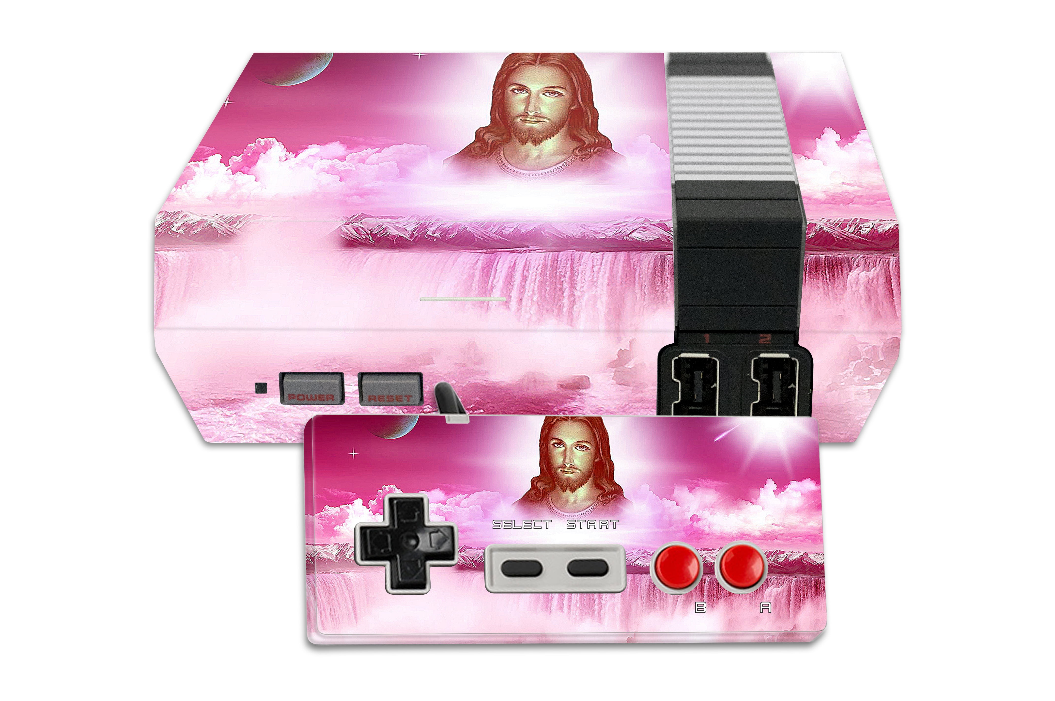 Skin Decal Wrap Compatible With Nintendo NES Classic Edition Jesus ...