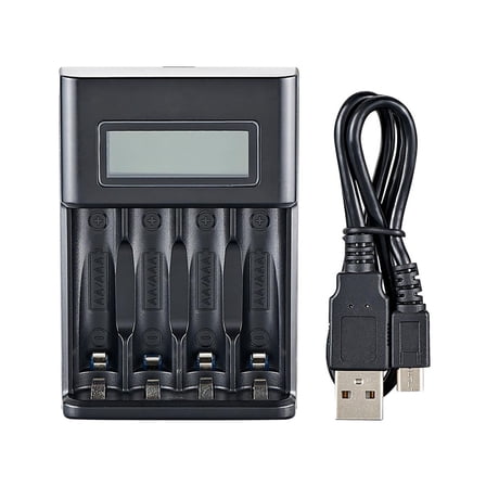 Energizer Recharge Basic Battery Charger with Included AA and AAA ...