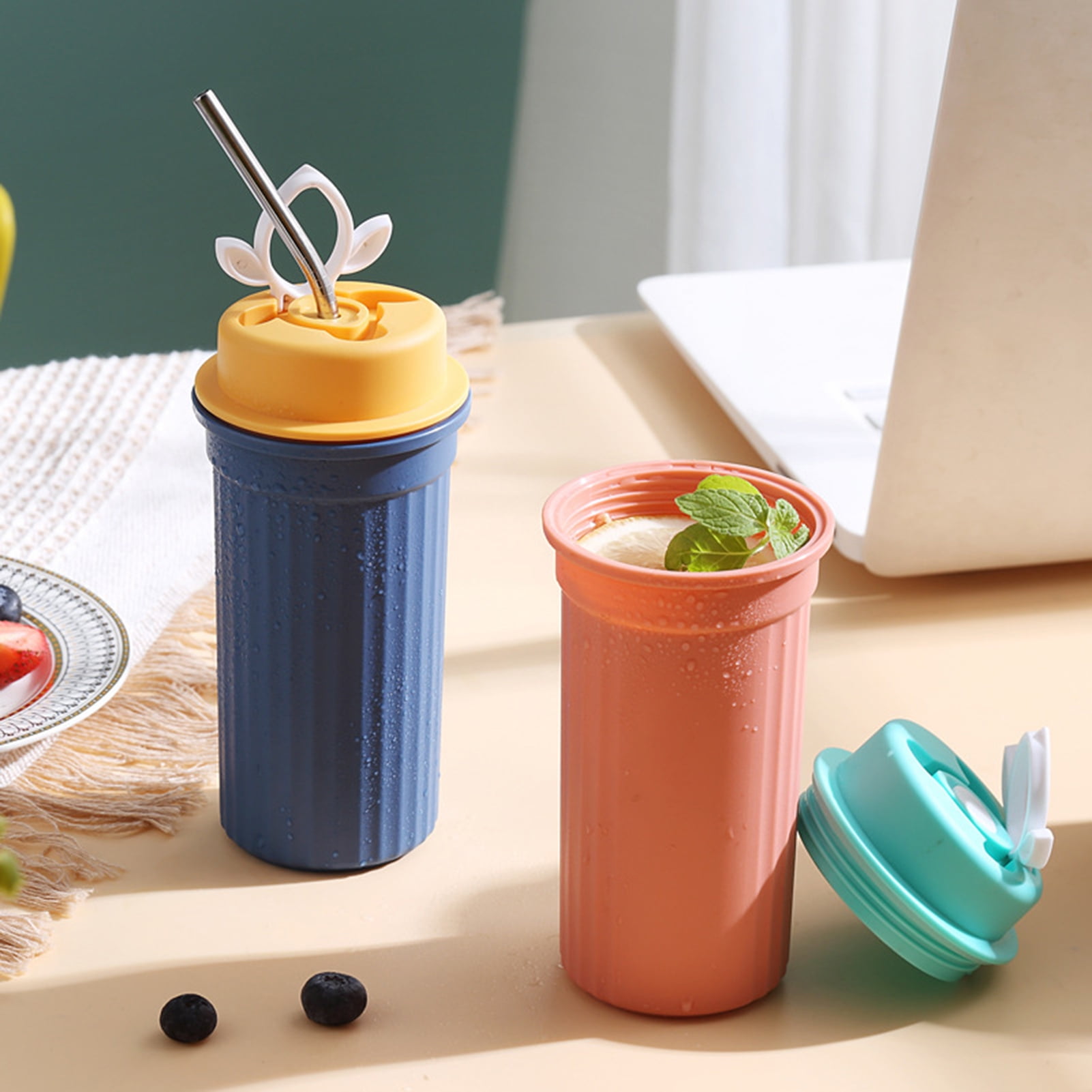 Cheers US 350ml Travel Mugs of Portable and Reusable Folding Silicone ...
