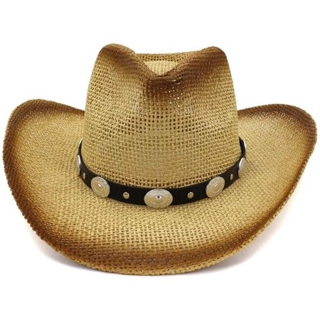 sun hats Straw Cowboy Hat for Womem Men Handmade Sun Hat Western ...