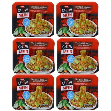Nissin Chow Mein Noodles, Teriyaki Chicken Flavor in bundle with Teriyaki Beef Flavor 4 oz. each ...