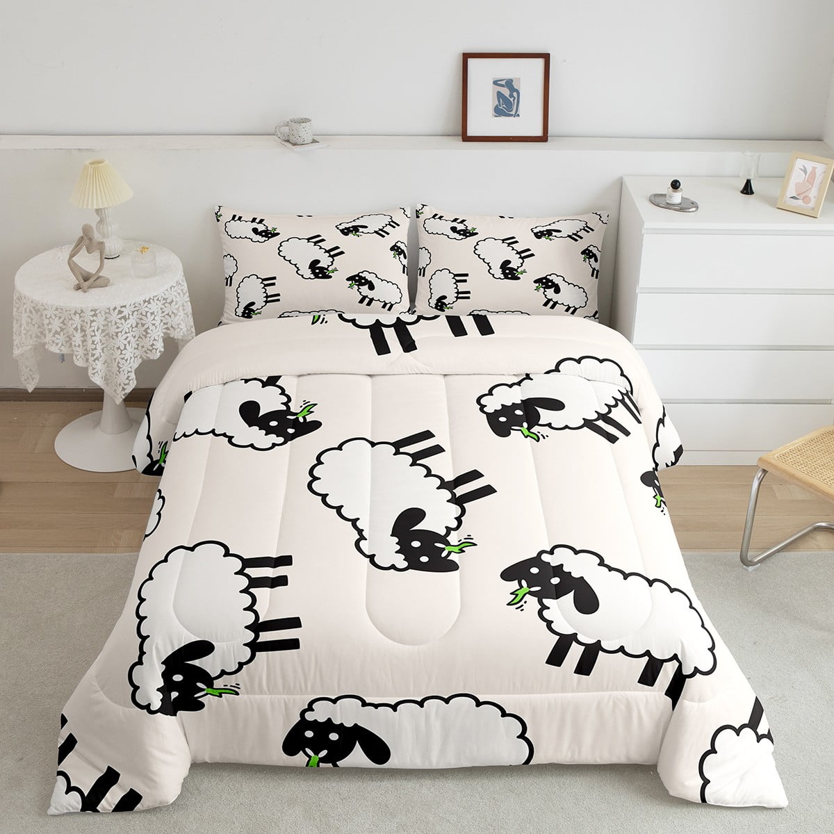 Click here for Yst Cute Sheep Comforter Set Full Size funny Sheep... prices