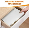 GUZEIR Foldable Scrapbook Paper Storage Organizer, 12x12 Scrapbook ...