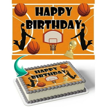 SugarMeLicious Los Angeles Lakers Kobe & LeBron Edible Cake Image ...