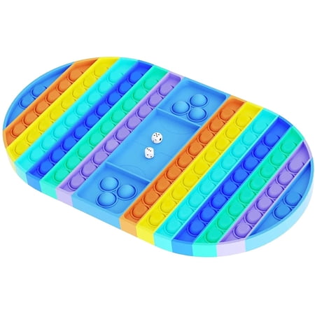 Big Size Push Game Fidget Toy, Huge Rainbow Chess Board Push Bubble ...