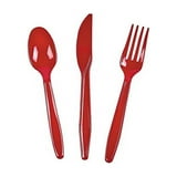 Red Cutlery Set - Value (210 Count) - Walmart.com