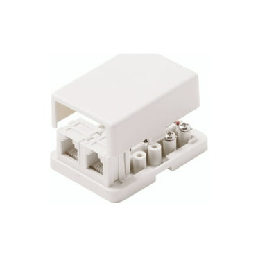 ELECTCHN Two Way Telephone Splitters RJ11 Male to Dual Female Cable ...