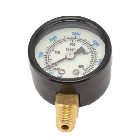 Vacuum Pressure Gauge,6000psi Dual Scale Pressure NPT Double Scale ...