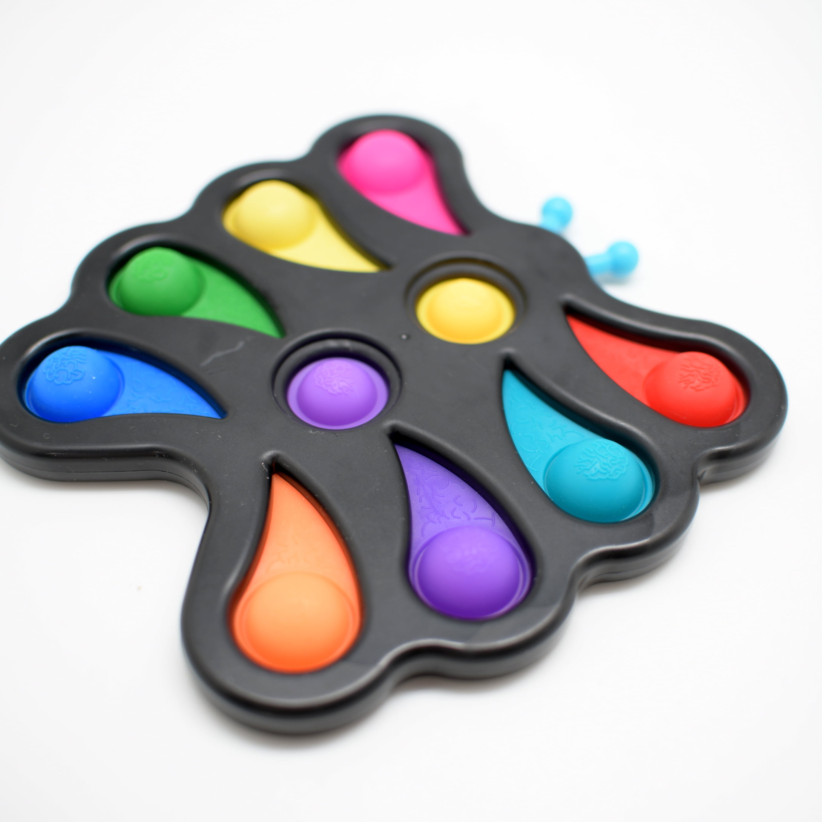 Butterfly Push Bubbles Pop Fidget Sensory Toy, Loud Side and a Quiet ...