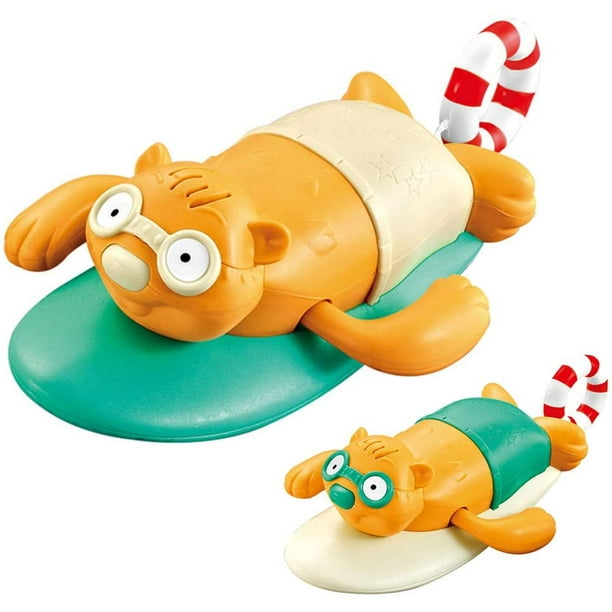 Pull & Go Beaver Bath Toy,Wind Up Swimming Cute for Kids Shower Time ...
