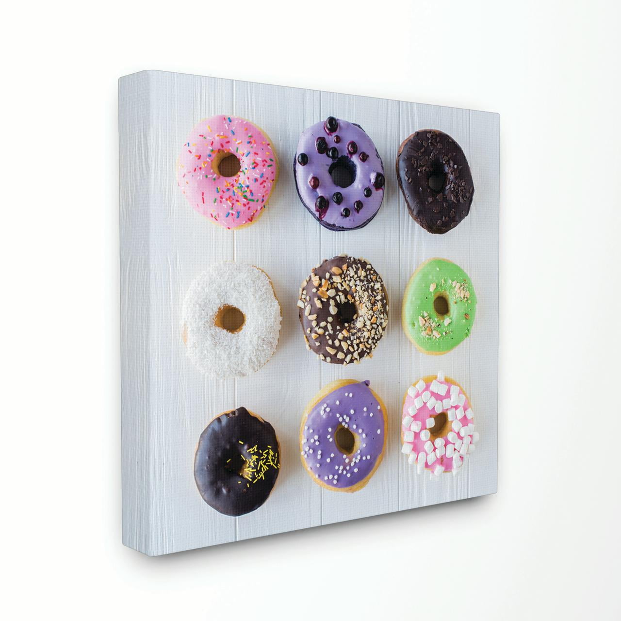 Stupell IndustriesColorful Donut GridCanvas Wall Art by In House Artist ...