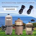 2Pcs DEX2422Z2 Filter Seal for Hayward C2020/C3020/C4020/C5020/DE2420 ...