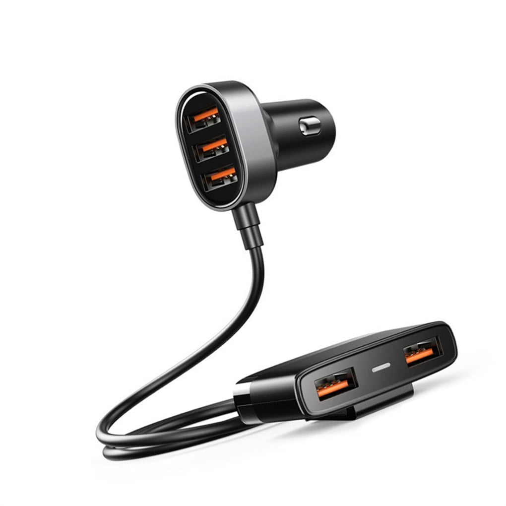 Linyer 5 Port USB Car Charger Universal Tablets Electronic Device Multi ...