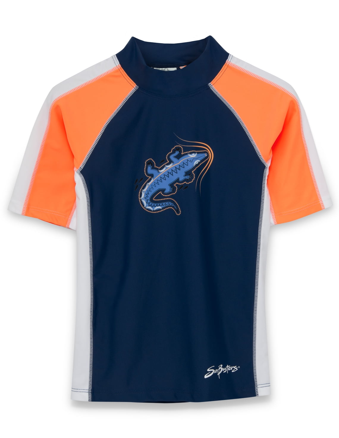 SunBusters Boys S/S Rash Guard(UPF 50+), Rain/Fire, 6/12 mos - Walmart.com
