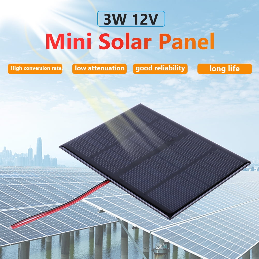 Minipaneles Solares Mini panel solar 3W 12V Módulo de celda pequeña ...