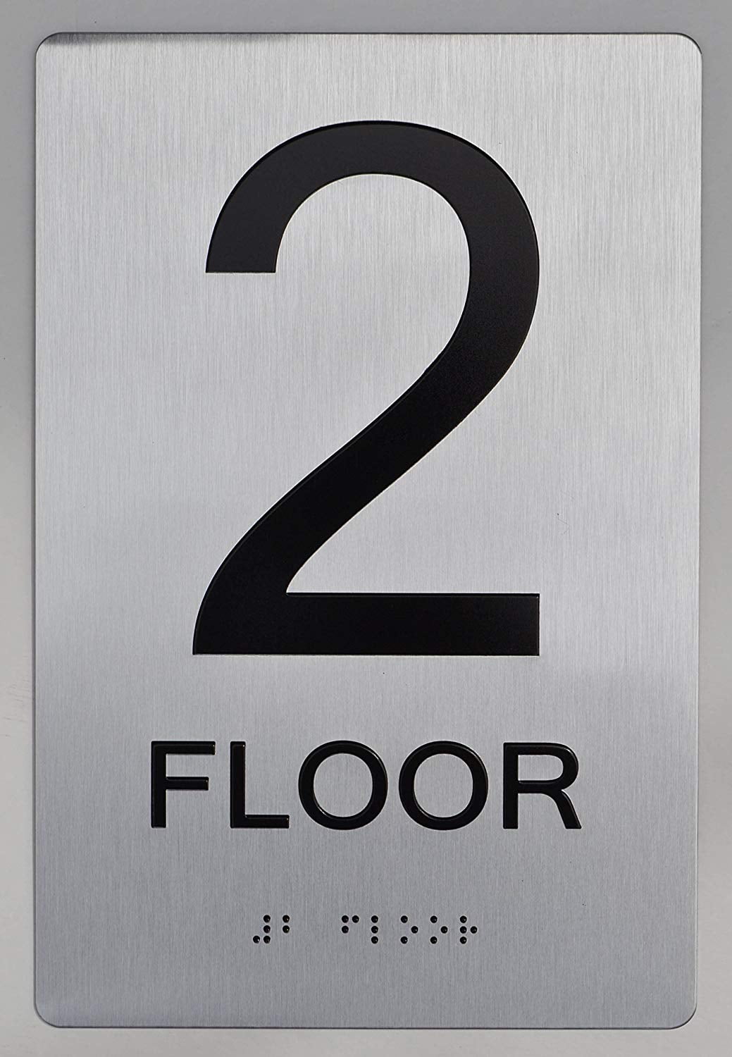 2nd Floor SIGN -(Aluminium, Brush Silver,size 6x9) The sensation line ...