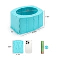 Portable Travel Potty, TSV Reusable Folding Potty for Travel, Foldable ...