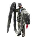 Big Plush¬Æ Animal Plush, Giant Soft Gray Stuffed Snake for Kids ...