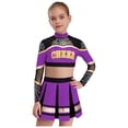 TiaoBug Kids Girls Cheer Leader Outfit Cheerleading Uniform Dance Dress ...