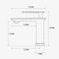 Basin Faucet Brush Gold Solid Brass Sink Mixer Tap Hot and Cold Unique ...