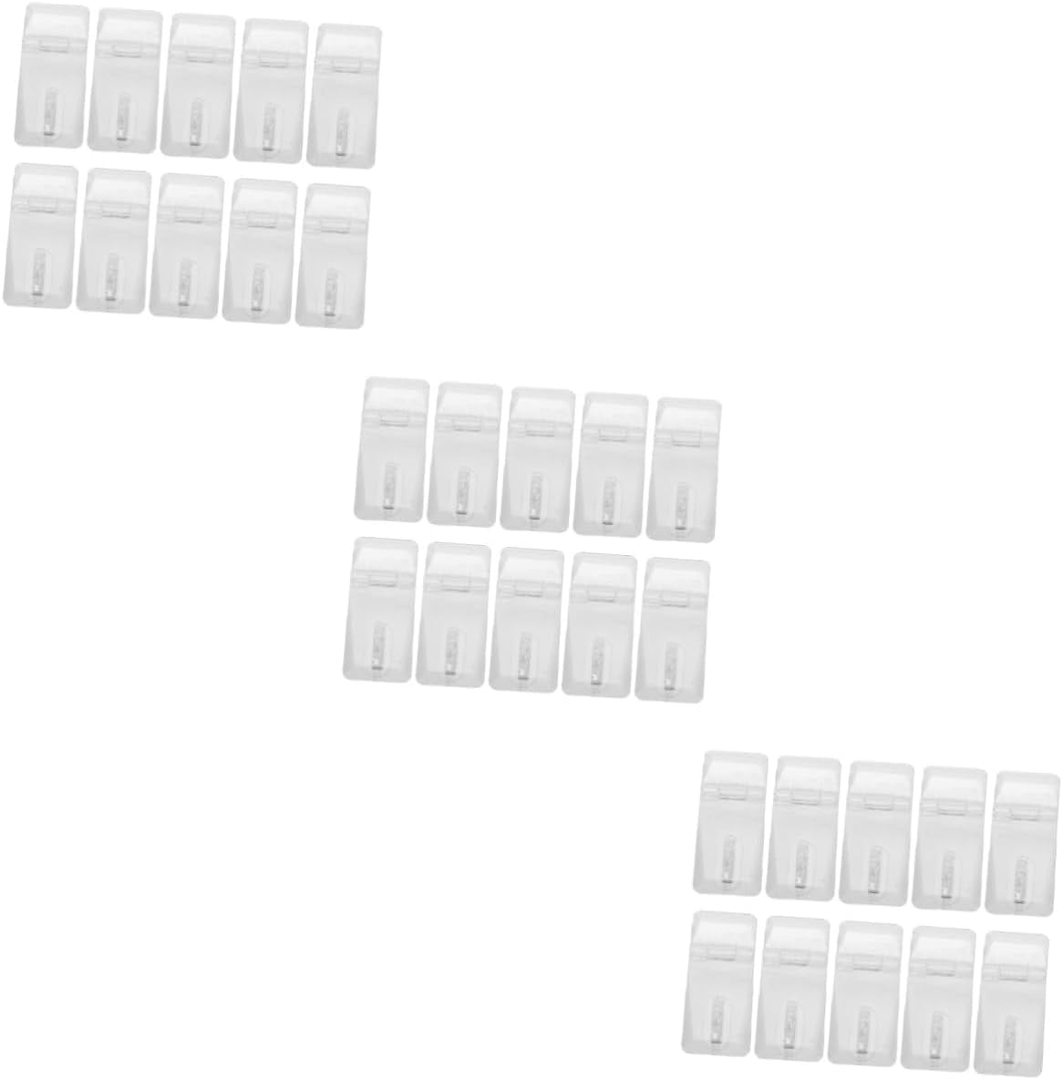 60 Sets Transparent Lock Suitcase Buckle Door Buckle Bolt Plastic ...