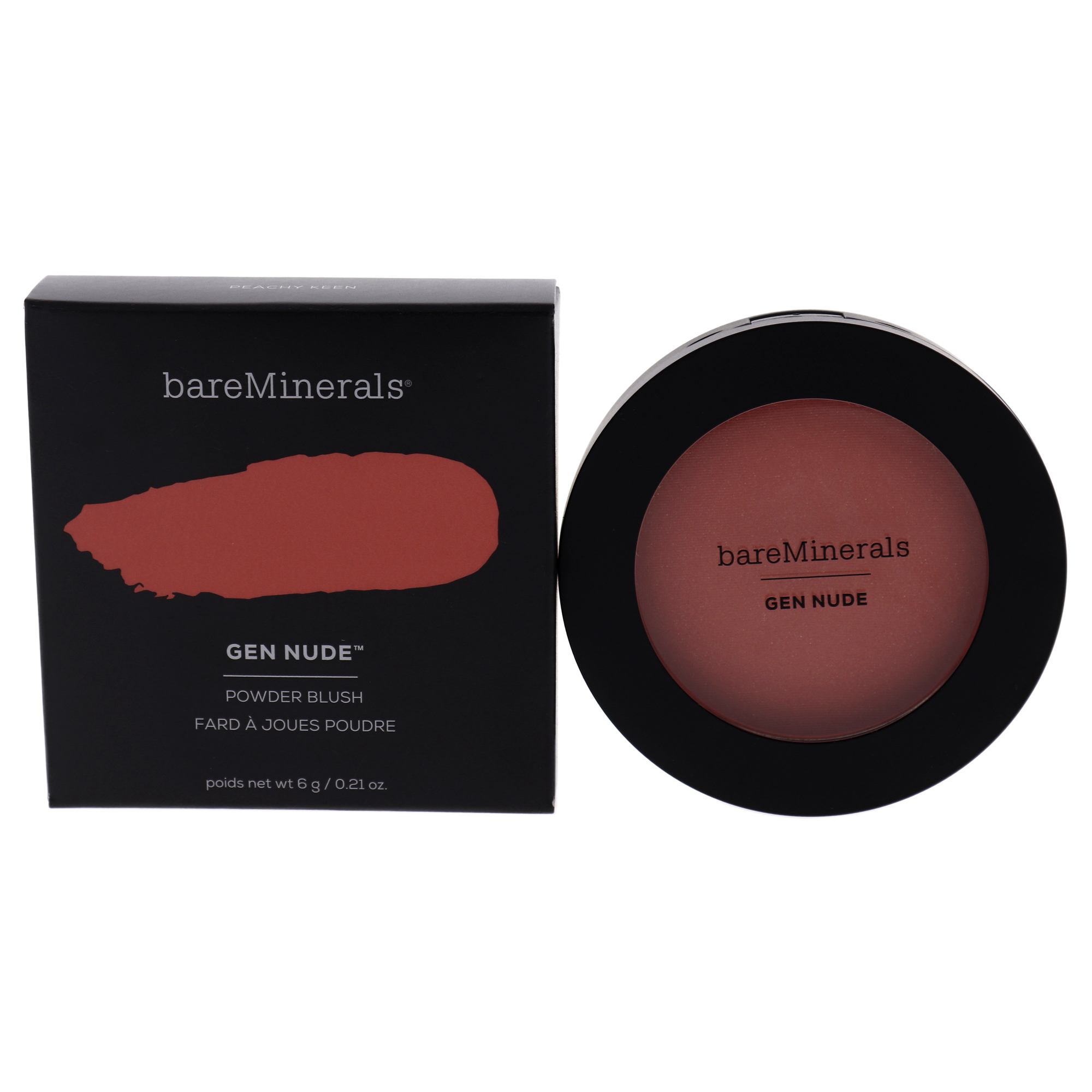 Sonrojo bareMinerals bareMinerals Gen Nude Powder Blush - Peachy Keen Sonrojo Dama 0.21oz ...