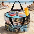 Black Golden Marble Mesh Beach Bag for Women Men,Large Beach Tote ...