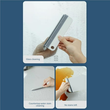 Glass Scraper Portable Soft Rubber Glass Wiper Blade Non-trace Window ...