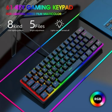 Keyboard - Illuminated Keyboard Floating Keys Mechanical Feel Gaming ...