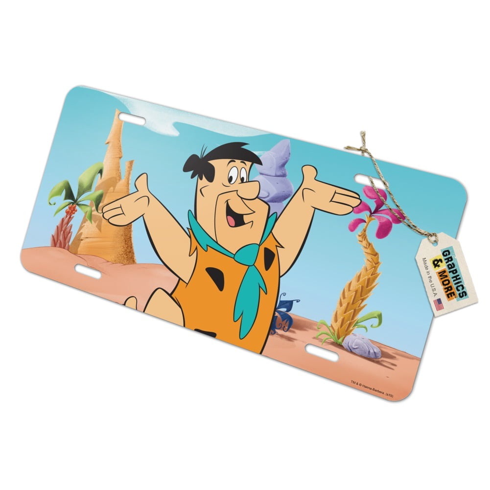 The Flintstones Fred Character Novelty Metal Vanity Tag License Plate ...