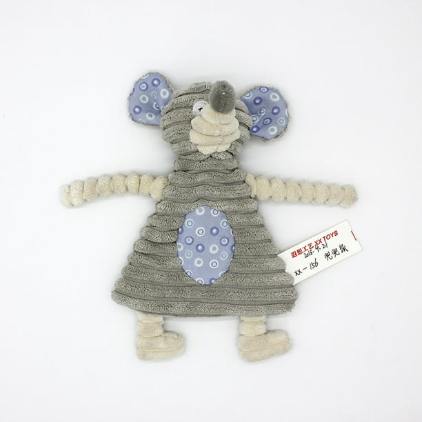 Gprince Pet Rabbit Rat Toys Two-color Corduroy Squeaky Chew Toys Pet ...