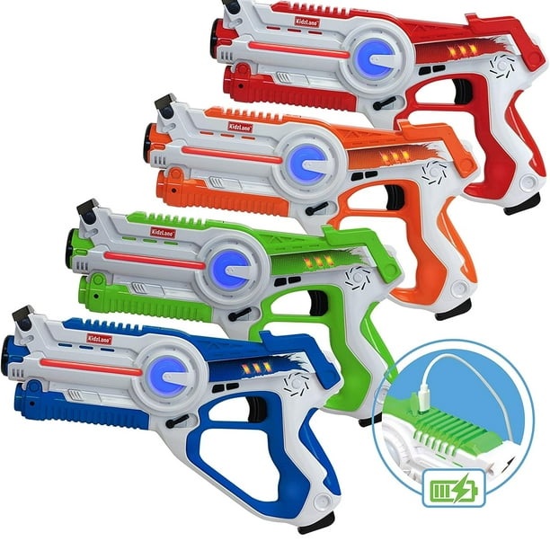 Kidzlane - | Laser Tag (4-Pack) | Infrared Rechargeable Laser Tag Ages ...