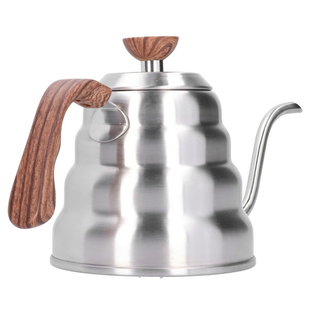 Drip Kettle, Anti-rust Silver Anti-oxidation Coffee Pot, Non-skid Heat ...