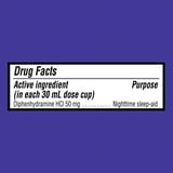 Equate Alcohol-Free Nighttime Sleep Aid Diphenhydramine 50 mg Liquid ...