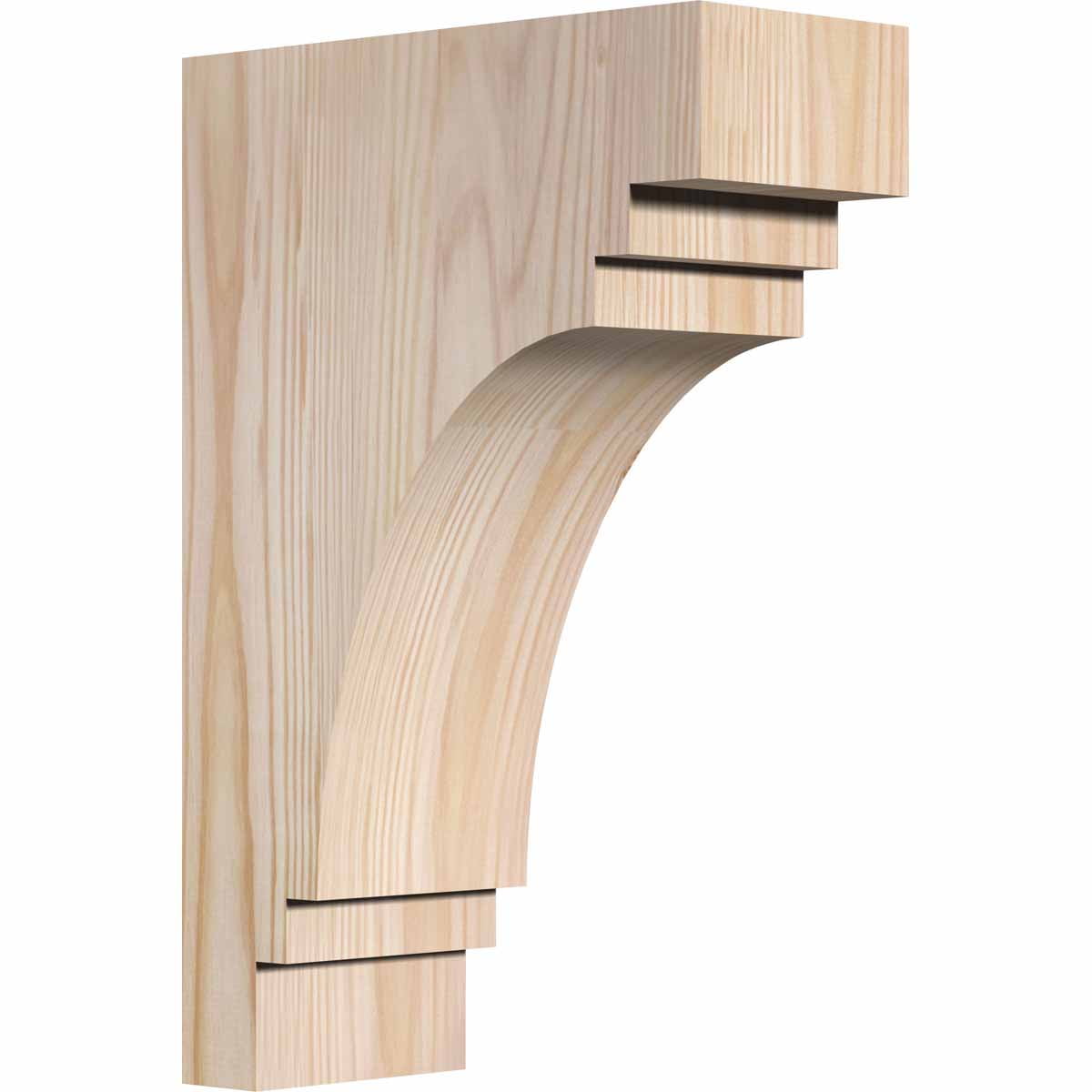 3 1/2"W x 8"D x 12"H Pescadero Smooth Corbel, Douglas Fir - Walmart.com