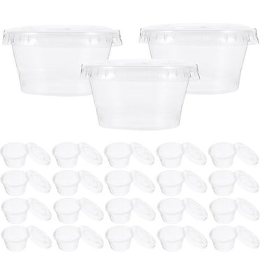 POPMISOLER 500Pcs Clear Hinged Plastic Containers,Clear Plastic Take ...