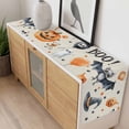 Beige Halloween Table Runner - 72 Inch Long, Kitchen Dining Table ...