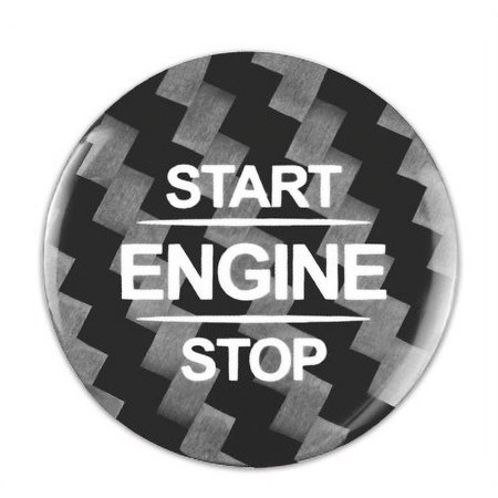 SHAR Mercedes-Benz A/B Class Carbon Fiber Engine Start Button Sticker ...