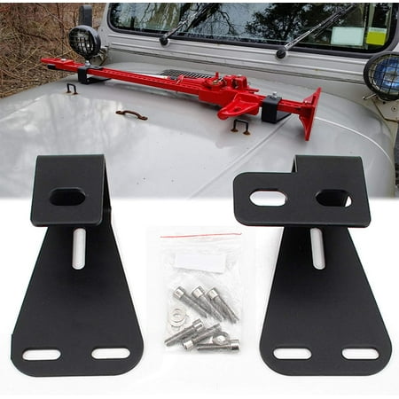 Hi-Lift Jack Mount Hood Brackets Fit for Jeep Wrangler 1976-1986 CJ ...