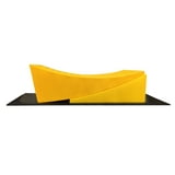Hyper Tough Heavy Duty Yellow Plastic Curved Level Ramp 13 inch long, 4 ...