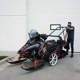 Black Ice SNO-1509 Heavy-Duty Steel Snowmobile Dolly Cart with Hoist ...