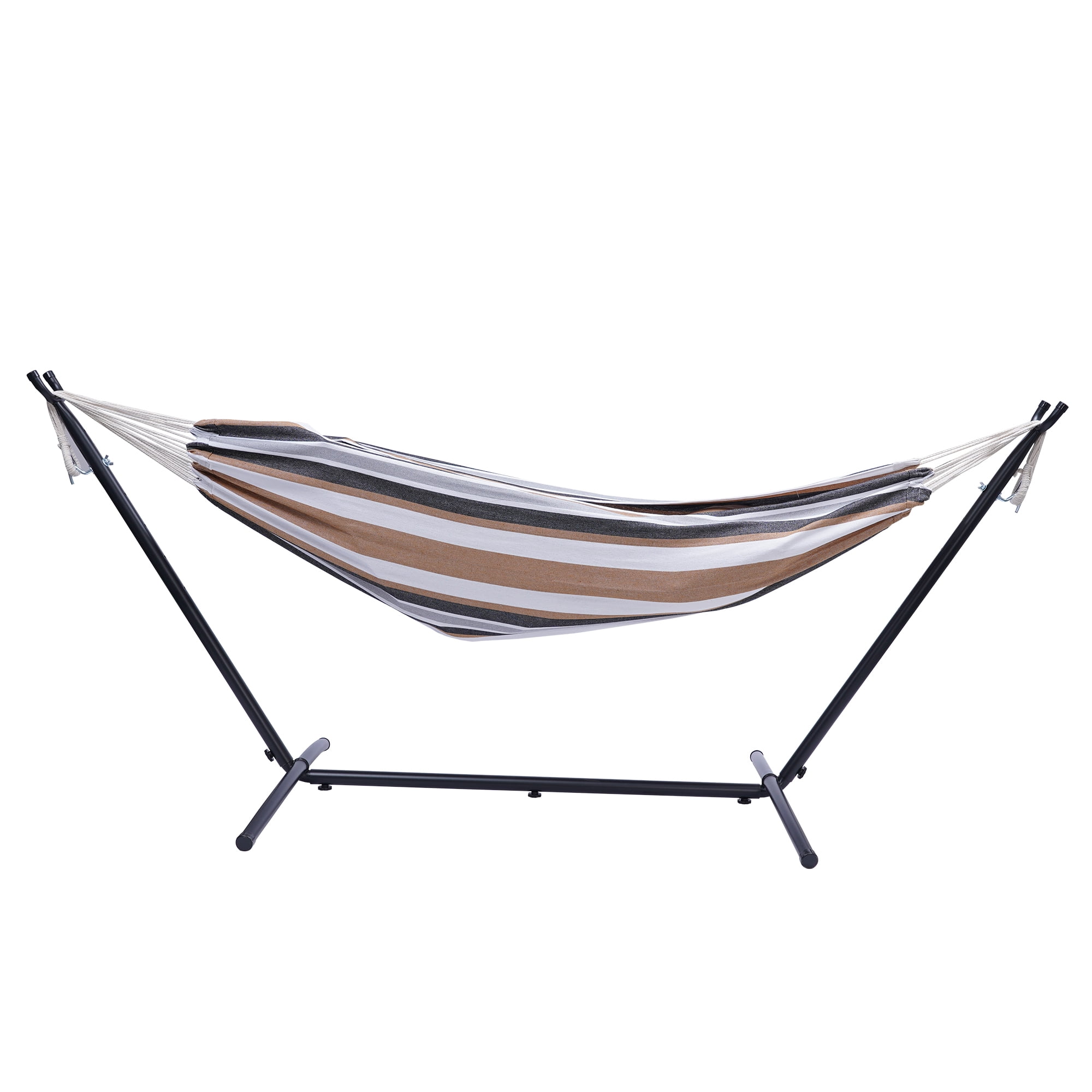 Garden Outdoors 280 X 110 X 100 Cm 2 Person Double Canvas Hammock garden-outdoors-280-x-110-x-100-cm-2-person-double-canvas-hammock