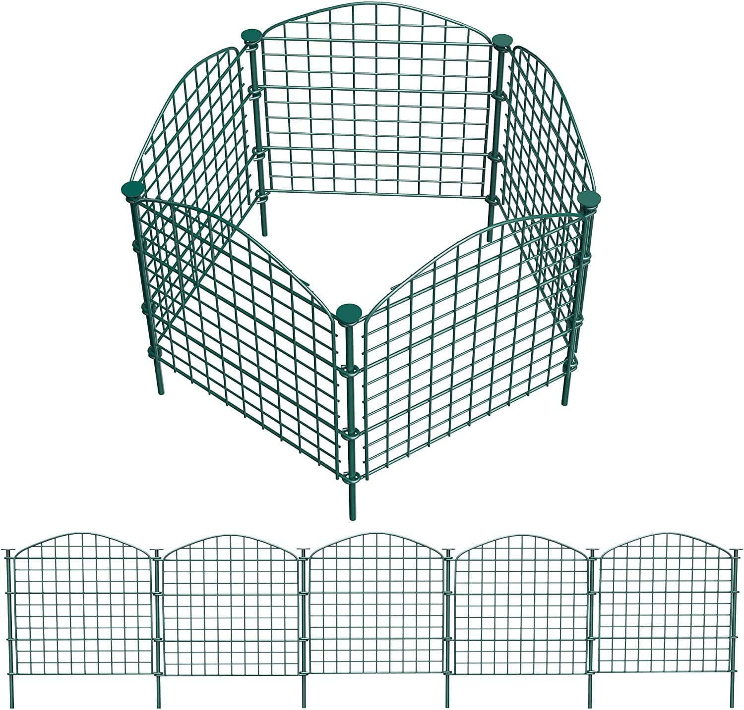 Garden Fence Panel, Decorative Fences for Yard Pond Patio, 18 x 18 ...