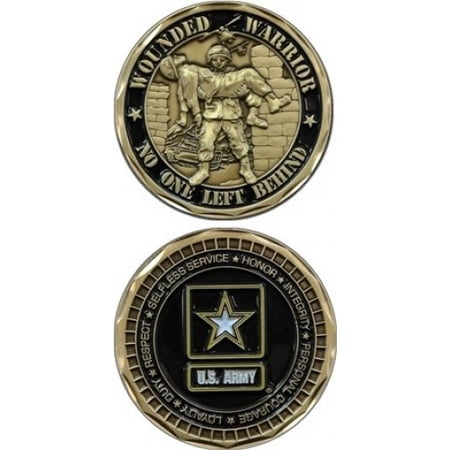 Wounded Warrior "No One Left Behind" Collectible Challenge Pewter Coin ...