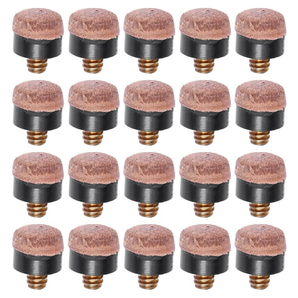 Cue Tips Pool Billiard Replacement Tip Stick Leather Accessories Screw ...