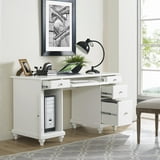 Crosley Palmetto Computer Desk, White - Walmart.com